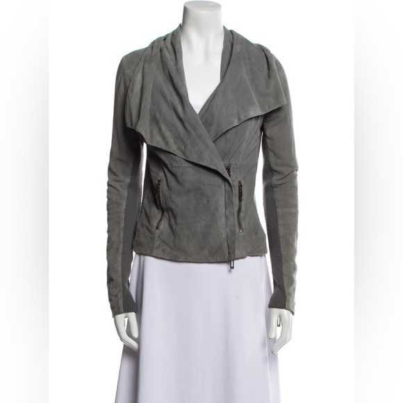 Vince | Jackets & Coats | Vince Grey Suede Biker Jacket | Poshmark